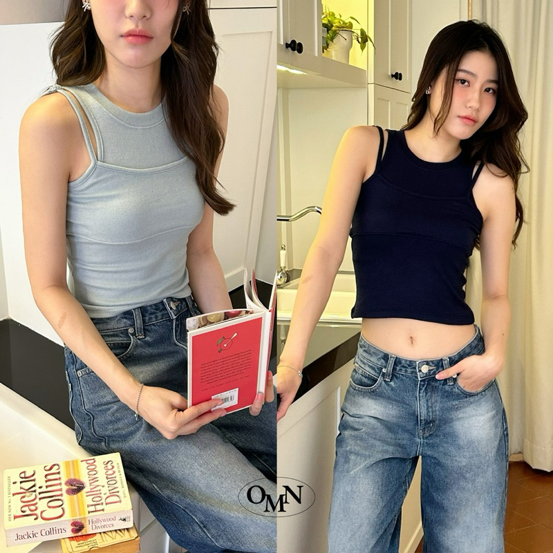 [No-restock] Double soft Top (2colors) | Shopee Thailand