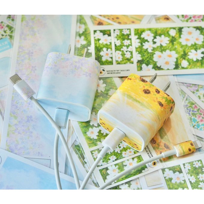 Charger sticker สติ๊กเกอร์ติดแท่นชาร์จ iPhone type C | Shopee Thailand