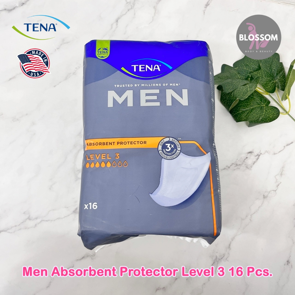 TENA - Men Absorbent Protector Level 3 16 Pcs. ทีน่า แผ่นอนามัยลดความ ...
