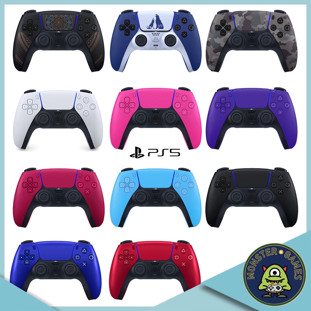 PS5 DualSense Wireless Controller สี Midnight Black / Cosmic Red (จอย ...