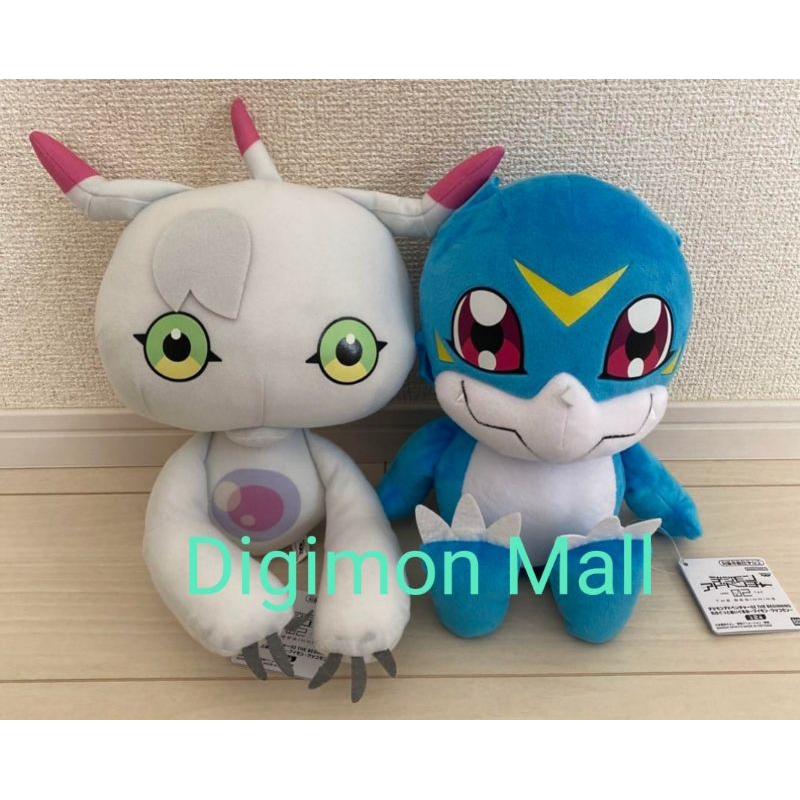 [New] Digimon Plush ตุ๊กตาดิจิมอน Ukkomon & V mon (Digimon Adventure 02 ...