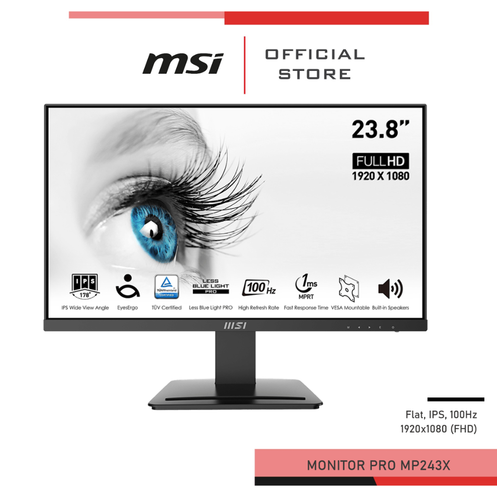 MSI PRO MP243X Monitor (100Hz, FHD, IPS) | Shopee Thailand