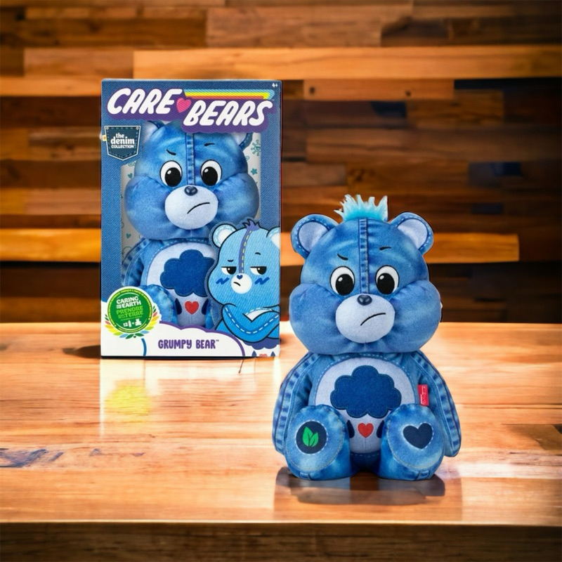 Care Bears ขนาด 14" Share/Cheer/Grumpy Bear Plush - NEW Denim Design ...