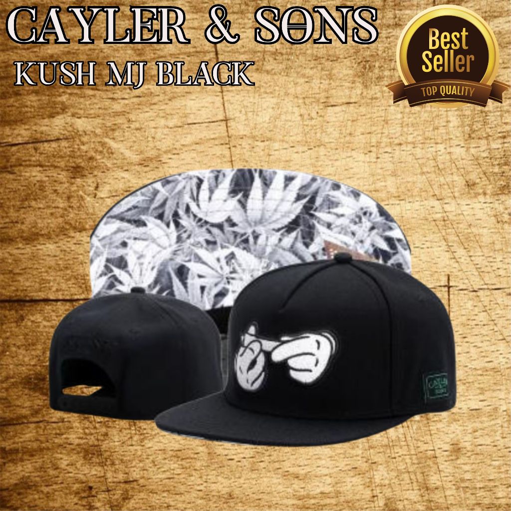 หมวกแก๊ป CAYLER & SONS - KUSH MJ Black- Hip Hop Snapback Cap | Shopee ...