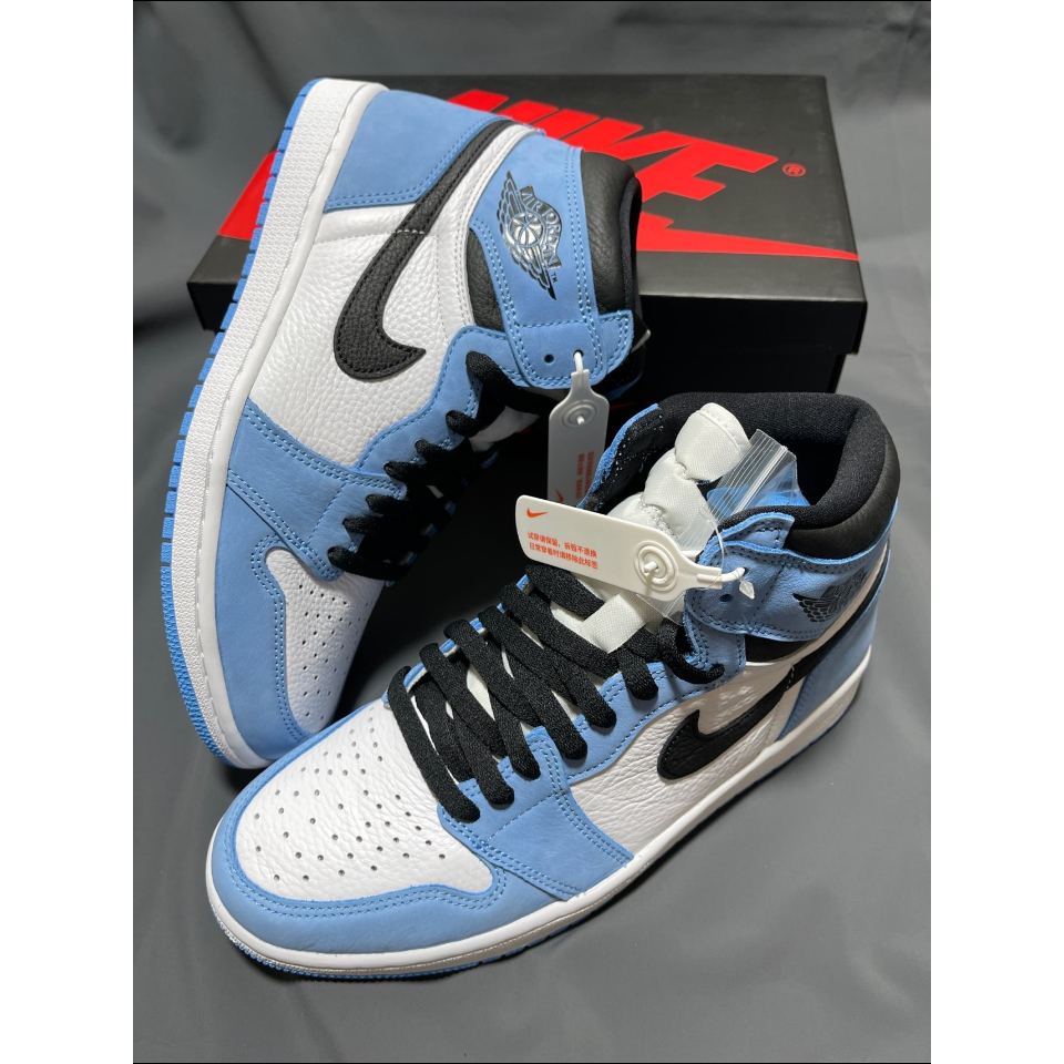 ของแท้ 100% Jordan Air Jordan 1 retro high og university blue 555088 ...