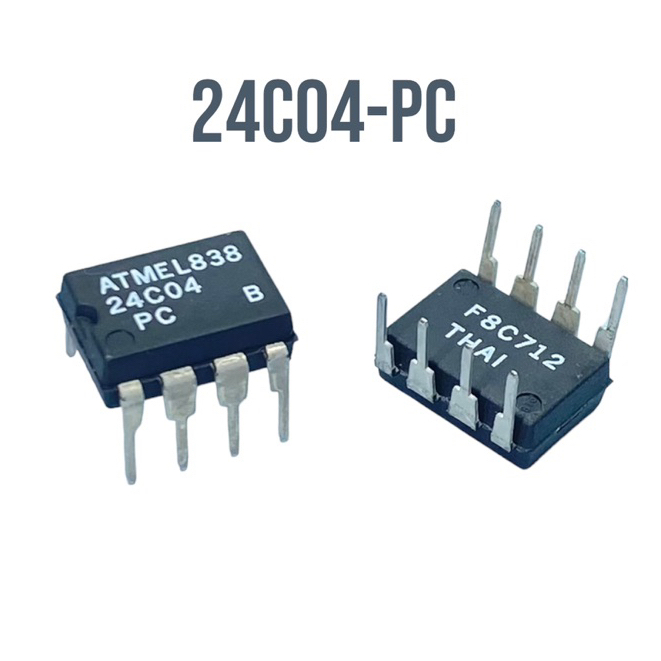 24C04 AT24C04-PC Memory integrated circuit EEPROM 4Kbit serial I2C bus DIP8 วงจรรวมหน่วยความจำ ...