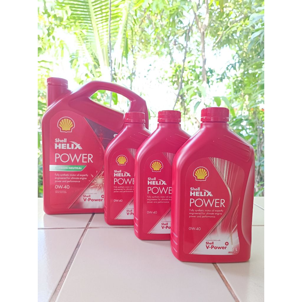 น้ำมันเครื่อง shell helix power 0w40 สำหรับเครื่องยนต์เบนซิล | Shopee ...