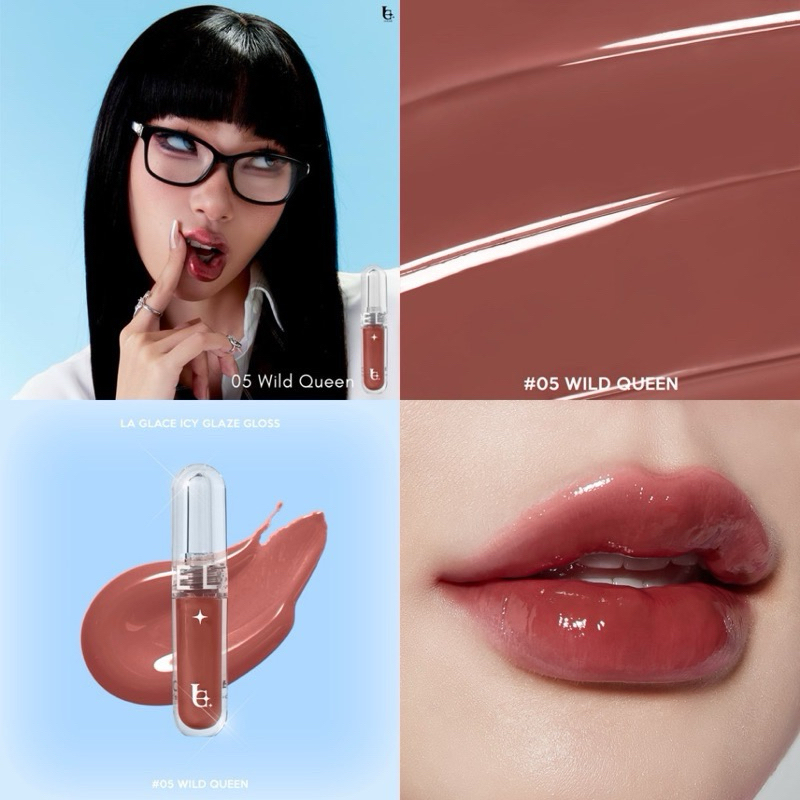 รวม La Glace บลัชดำBlack Blush / บลัชชมพูBaebie Blush / La Glace Airy Skin Concealer / ลิปกลอส ...