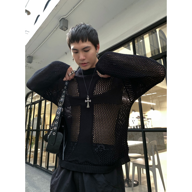 RAF31 Sinner cross sweater (เสื้อสเวตiเตอร์) | Shopee Thailand