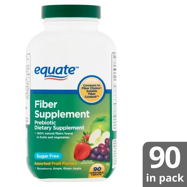 ไฟเบอร์ ระบบขับถ่าย Equate Fiber Supplement Assorted Fruit Flavors ...