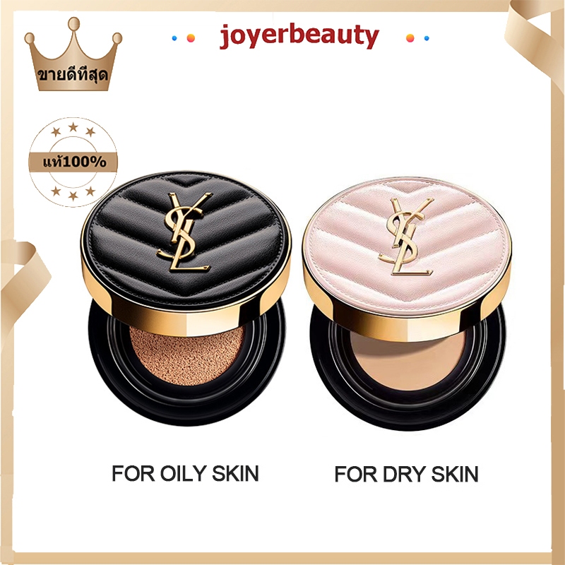 【ของขวัญ🎁นำเข้าจากเกาหลี】YSL Le Cushion Encre De Peau Luminous Cushion Foundation SPF50+/PA ...