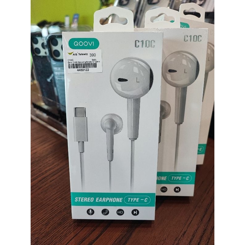 Qoovi C10C หูฟัง Type C ระดับ HD Voice | Shopee Thailand