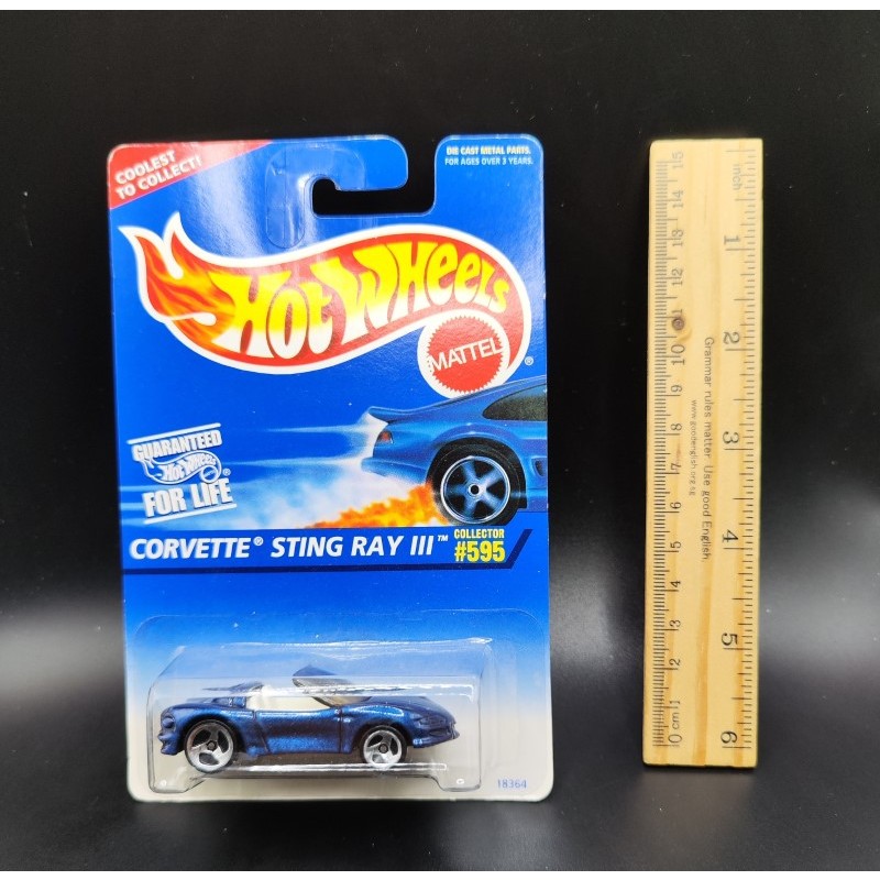 Hot Wheels Vintage Corvette Sting Ray III 595 Collectible Die Cast ...