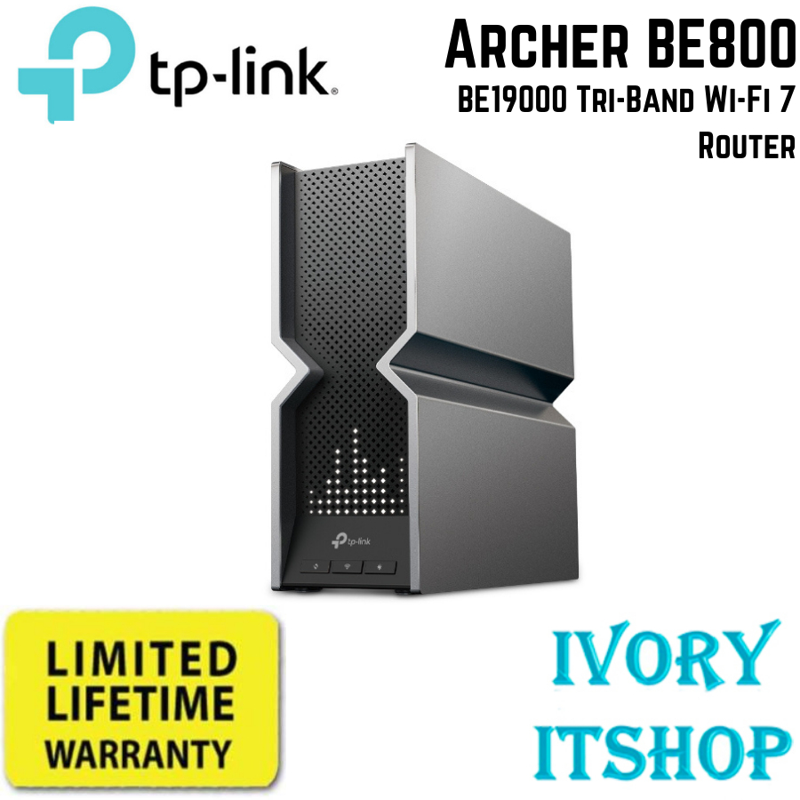 [New! WiFi7] TP-Link Archer BE800 BE19000 Tri-Band Wi-Fi 7 Router ความ ...