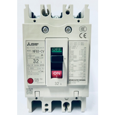 เบรกเกอร์ มิตซูบิชิ MITSUBISHI รุ่น NF63-CV 3P 32A 40A 50A 63A | Shopee Thailand