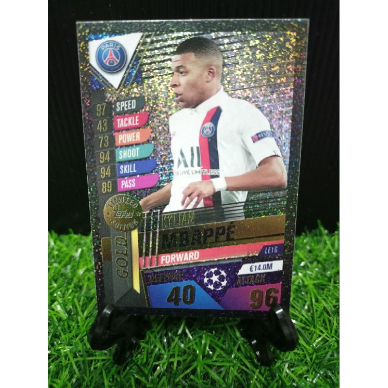 MATCH ATTAX 101 2019/20 19/20 KYLIAN MBAPPE GOLD LIMITED EDITION ...