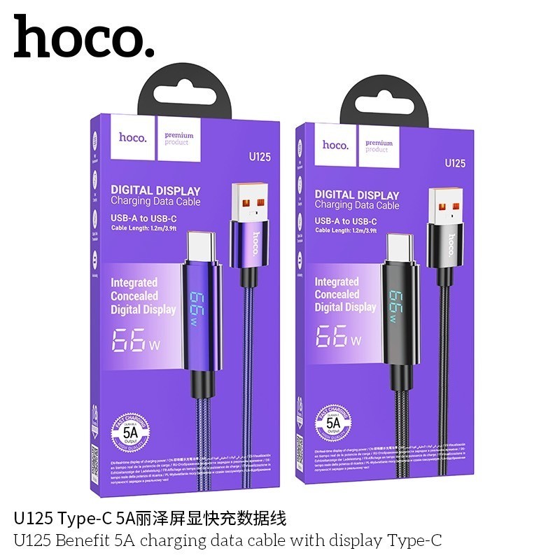 【ของแท้100% 】Hoco U125 สายชาร์จชาร์จเร็ว สำหรับโทรศัพท์รองรับ USB-A To ...