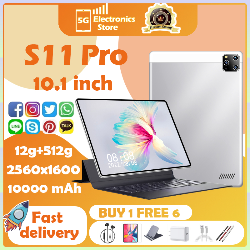 NUMVIBE S11 Pro Tablet Pc 12GB+512GB ROM Dual SIM LTE WiFi 5Gแท็บเล็ต10 ...