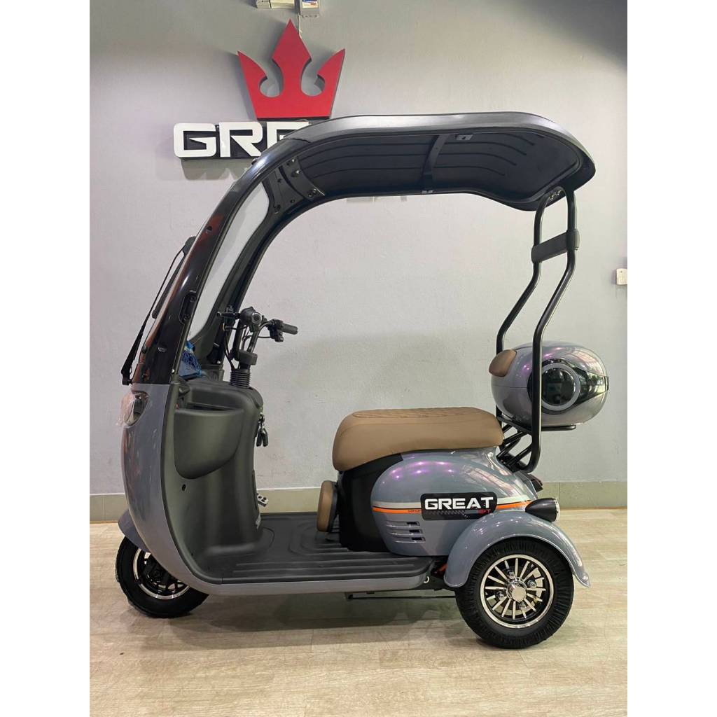 รถสามล้อไฟฟ้าแบบมีหลังคา รุ่น new micky Plus+ ขับขี่ง่าย สะดวกและ ...