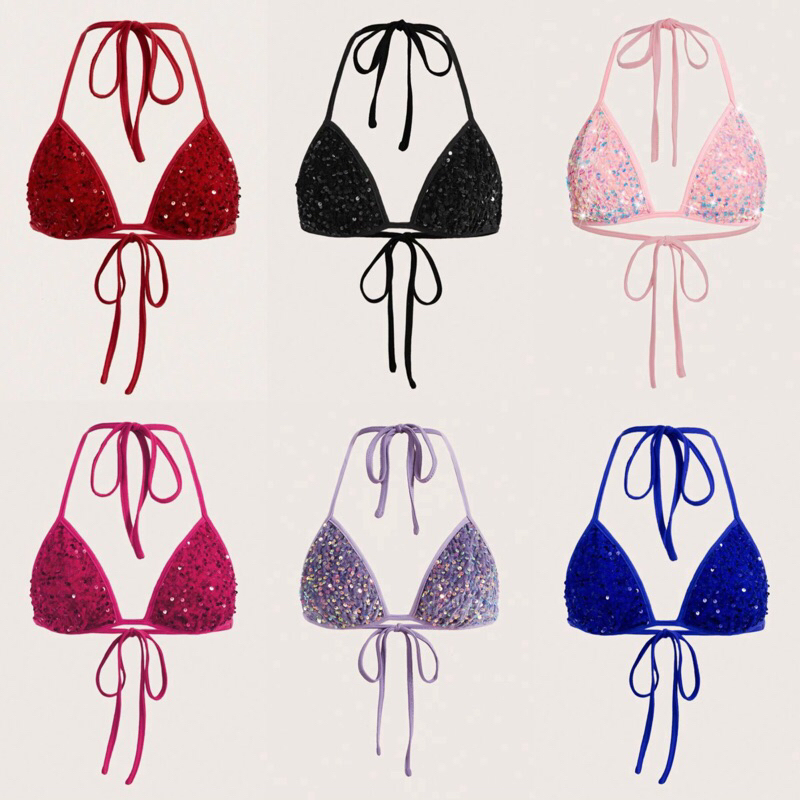 Wink Bra บราแต่งเลื่อมๆ สายแซ่บต้องมี น้องเล่นแสง เล่นไฟสุดด | Shopee ...