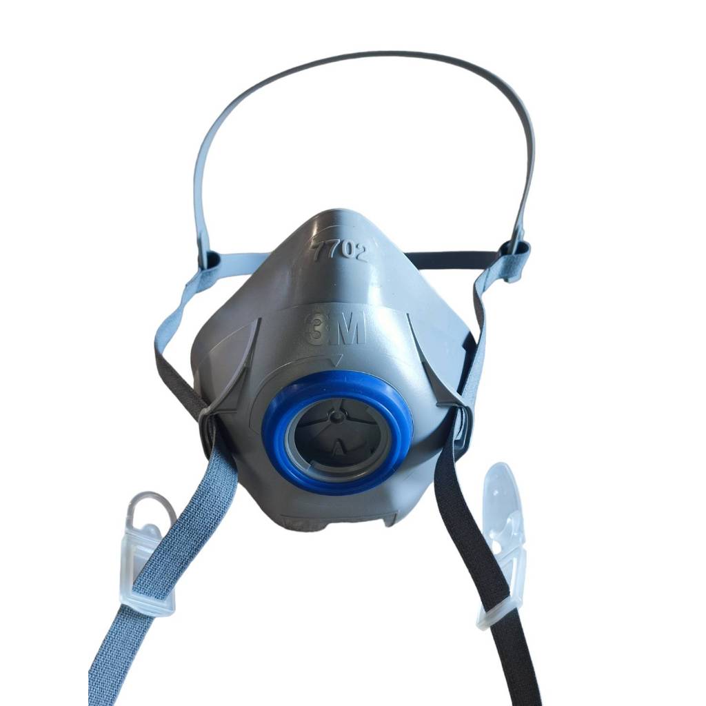 3M 7702 หน้ากากครึ่งหน้าชนิดไส้กรองเดี่ยว ซิลิโคน Size M ของแท้ หน้ากากพ่นยา หน้ากากกันฝุ่น ลด ...