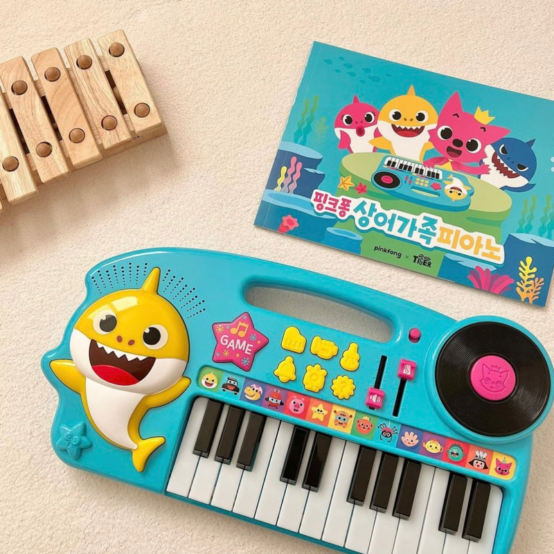 🇰🇷พร้อมส่ง : My Little Tiger Pinkfong Shark Family Piano เปียโนสำหรับ ...