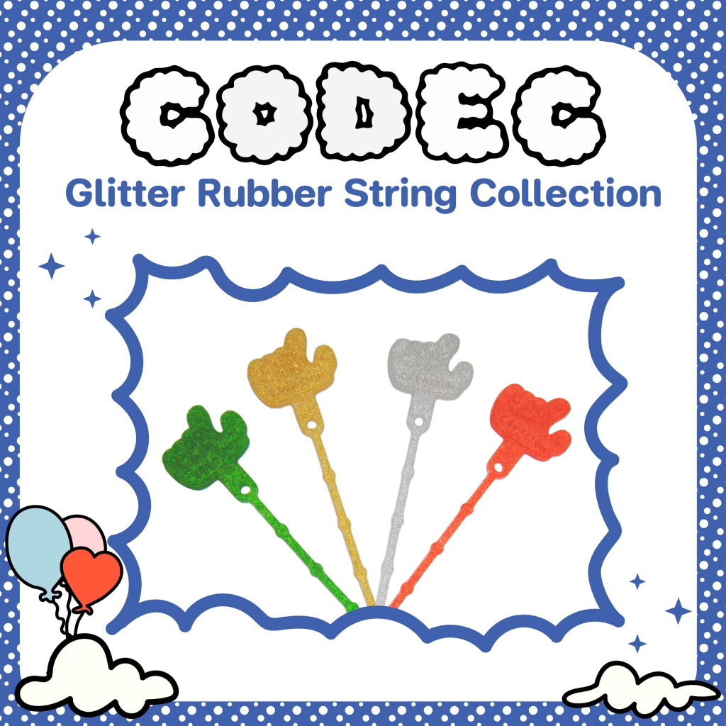 CODEC CREATION GLITTER RUBBER-STRING | Shopee Thailand