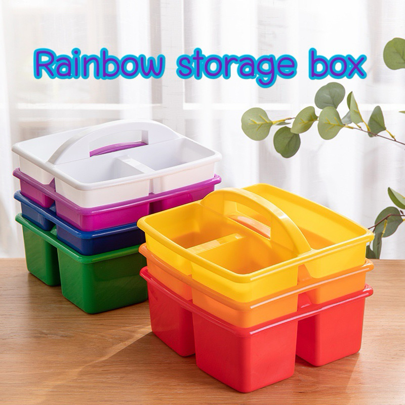 Rainbow storage box กล่องเก็บเครื่องเขียน จัดระเบียบเครื่องเขียน ...