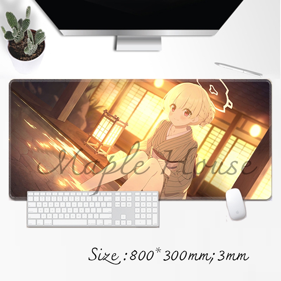 แผ่นรองเมาส์(Mouse pad) blue archive[800×300/3mm] | Shopee Thailand