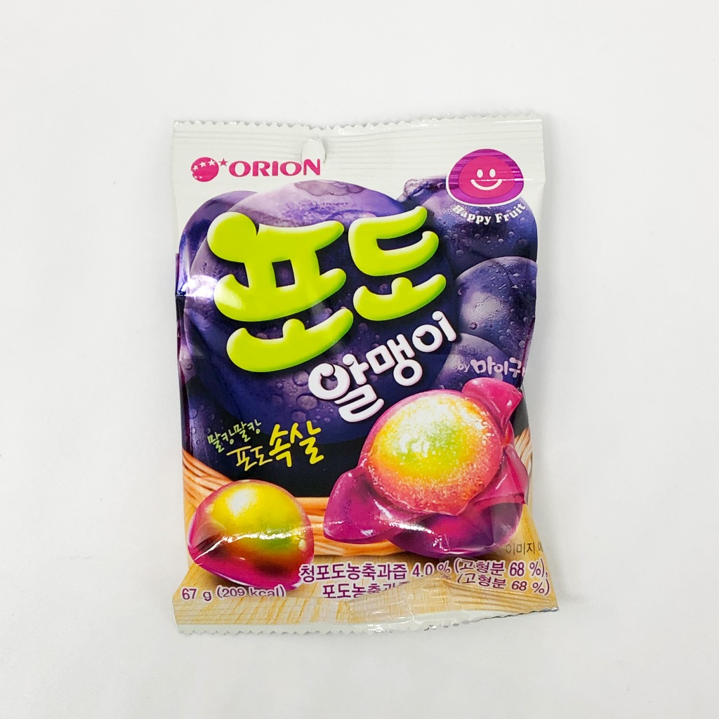 โอริออน เยลลี่เกาหลี 63g ORION JELLY เยลลี่ผลไม้ พีช องุ่น เจลลี่เดย์ ...