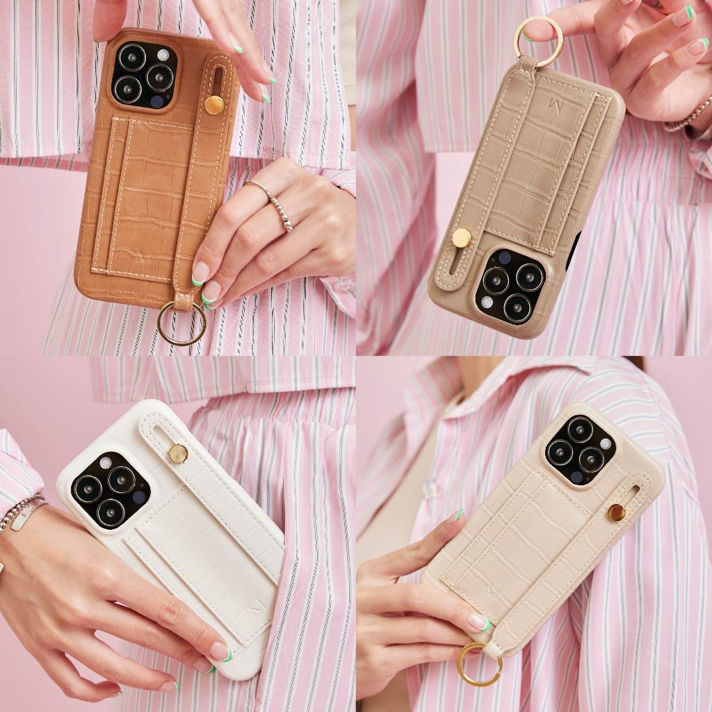 (15 series)MUSE Hand Strap Card Holder Phone Case EARTH Tone | Shopee ...