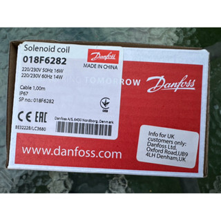 Danfoss Solenoil Coil พร้อมสาย, Model: 018F6282 ,220V,16W | Shopee Thailand