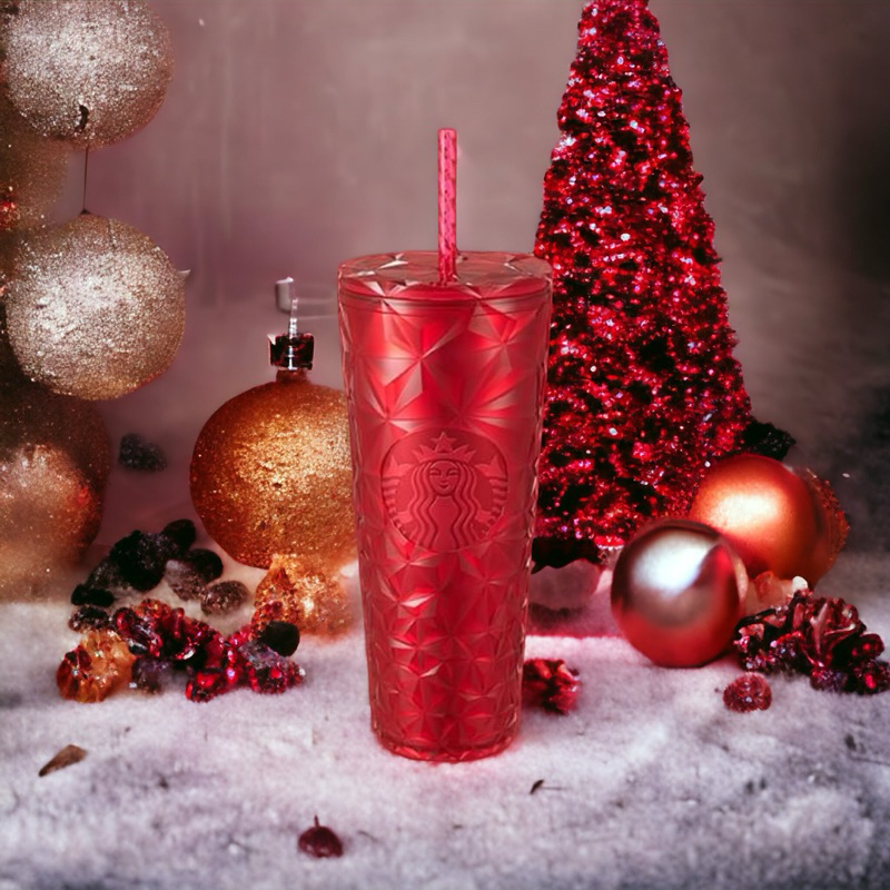 Starbucks Prism Red Cold Cup 24oz. ทัมเบลอร์สตาร์บัคส์พลาสติก ขนาด 24 ...