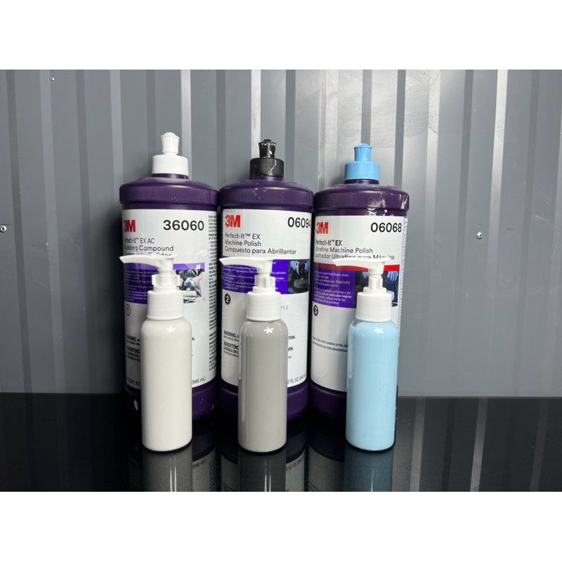 3M น้ำยาขัดสี ขัดหยาบลบรอย/ขัดละเอียด/ขัดเงา ขนาด 120ml แบ่งจากขวดใหญ่ | Shopee Thailand