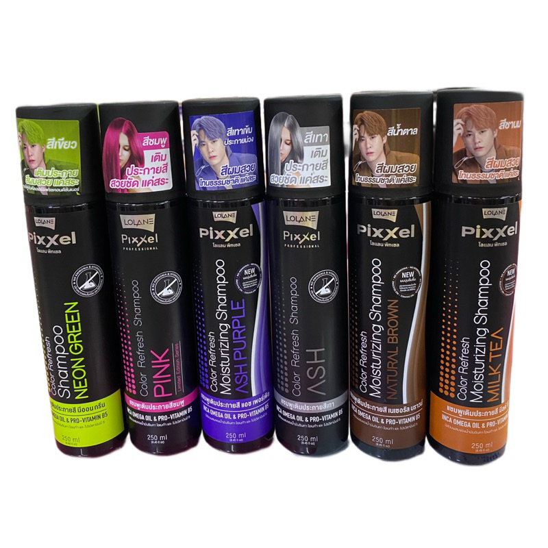 แชมพูเติมสีผม (ขวดใหญ่) Lolane Pixxel Color Refresh Shampoo แชมพูเติม ...