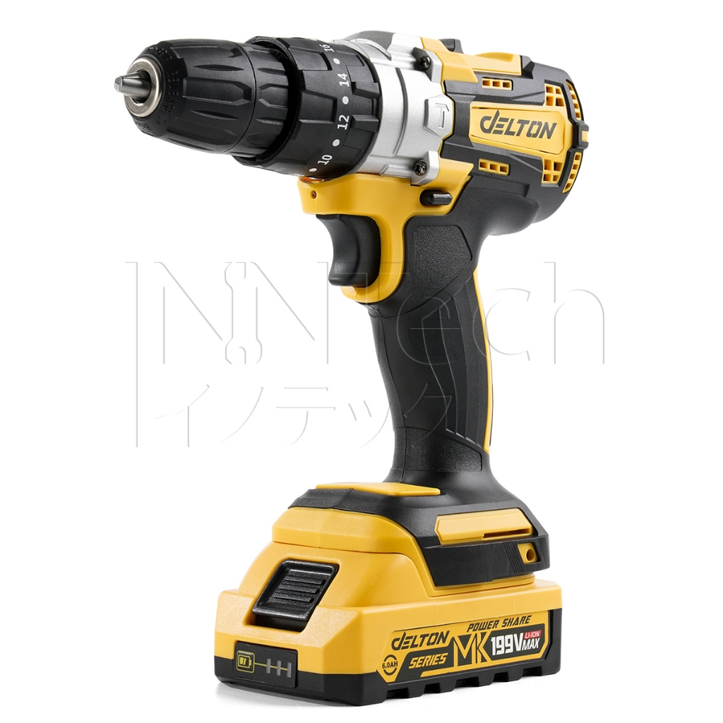 DELTON สว่านไร้สาย 3 ระบบ 199V รุ่น MKT-99P สำหรับใช้งานร่วมกับแบตเตอรี่ Power Share กลุ่ม MK ...