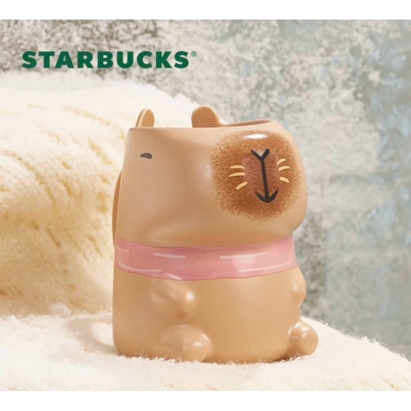 [ Pre-Order 💕] แก้ว Starbucks Capybara 355 ml สตาร์บัคส์ คาปิบารา ...