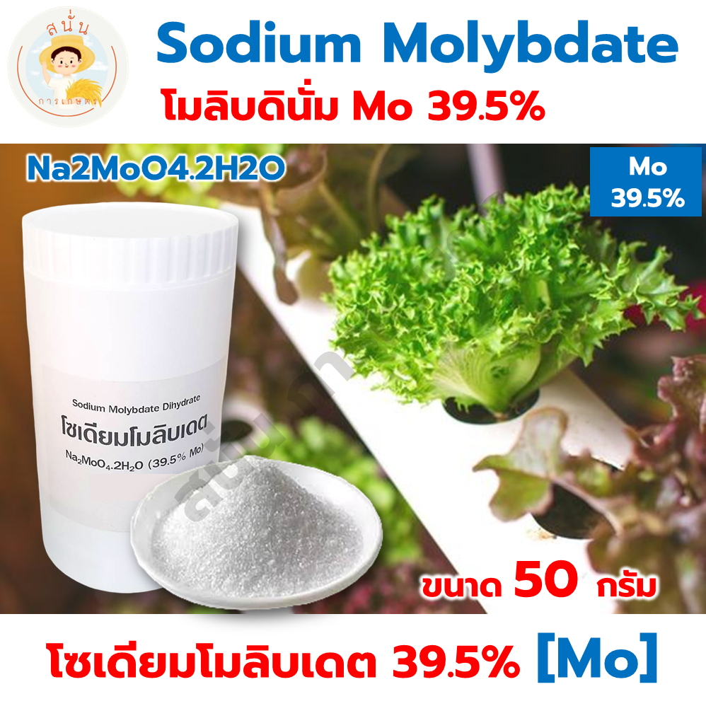 โซเดียมโมลิบเดต Sodium Molybdate Mo 39.5% ผงจุลธาตุ โมลิบดินั่ม ส่วนผสม ...