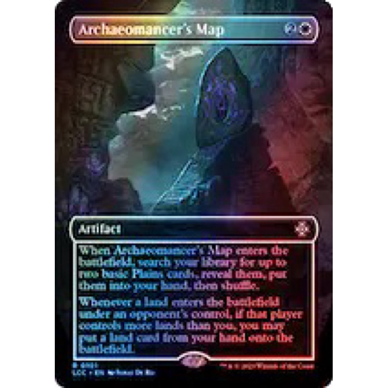 MTG (LCC) Archaeomancer's Map (Borderless Box Topper) (R) | Shopee Thailand