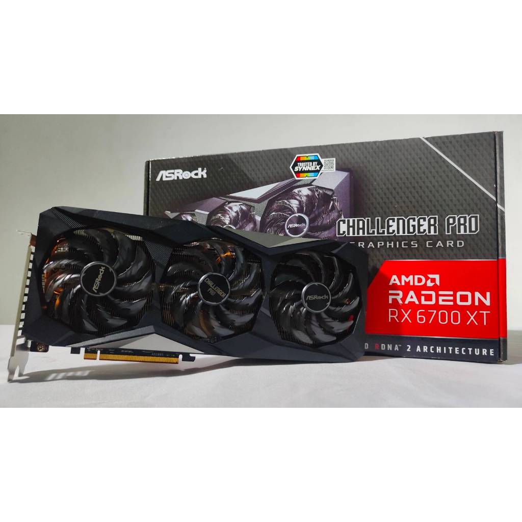 การ์ดจอ VGA ASROCK RX 6700XT CHALLENGER PRO 12GB OC 3FAN สินค้ามือสอง ...