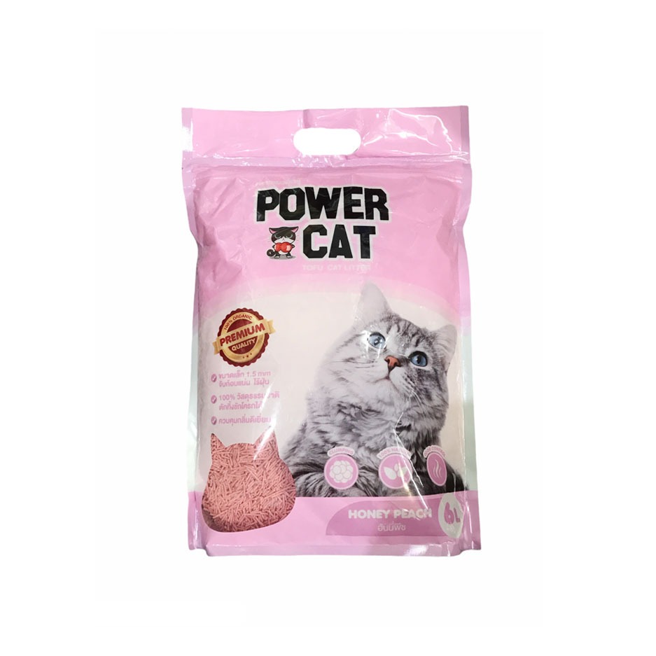 Power Cat ทรายแมวเต้าหู้ ขนาด 6 L. | Shopee Thailand