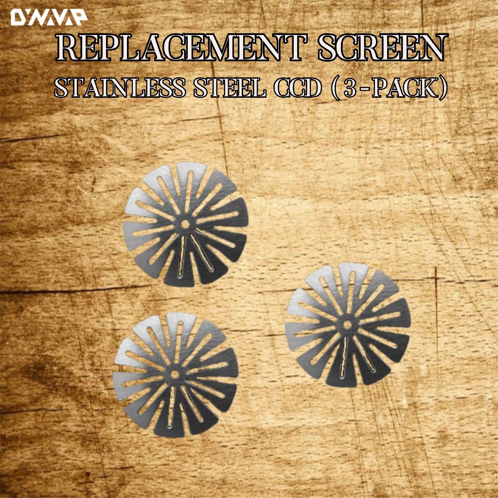 Dynavap | REPLACEMENT SCREEN: STAINLESS STEEL CCD (3-PACK) | Shopee Thailand