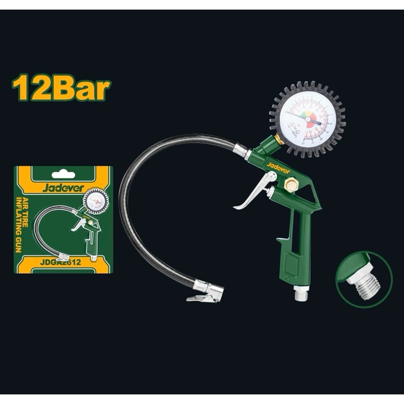 JADEVER ที่เติมลม พร้อมเกจวัด รุ่น JDGA2612 ( Air tire inflating gun ...