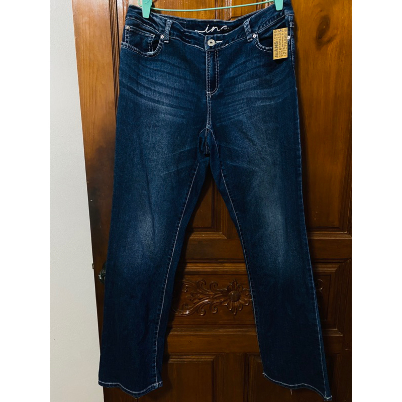 กางเกงยีนส์ขายาว แบรนด์นอก inc denim มือสอง ผ้ายืด สภาพดี เอว 36 สะโพก ...