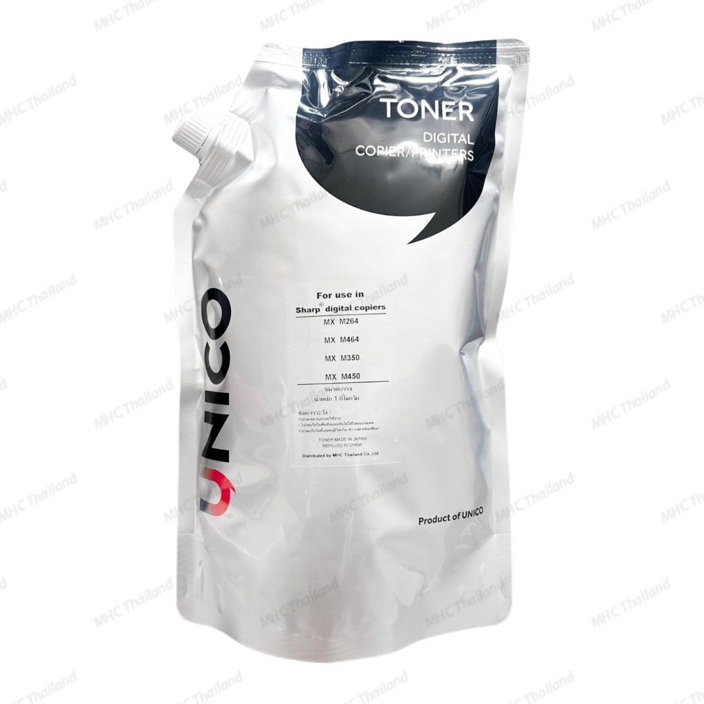 ผงหมึก Unico Sharp Toner 1 Kg MX-M264/M315/M350/M362/M363/M364/M365 ...