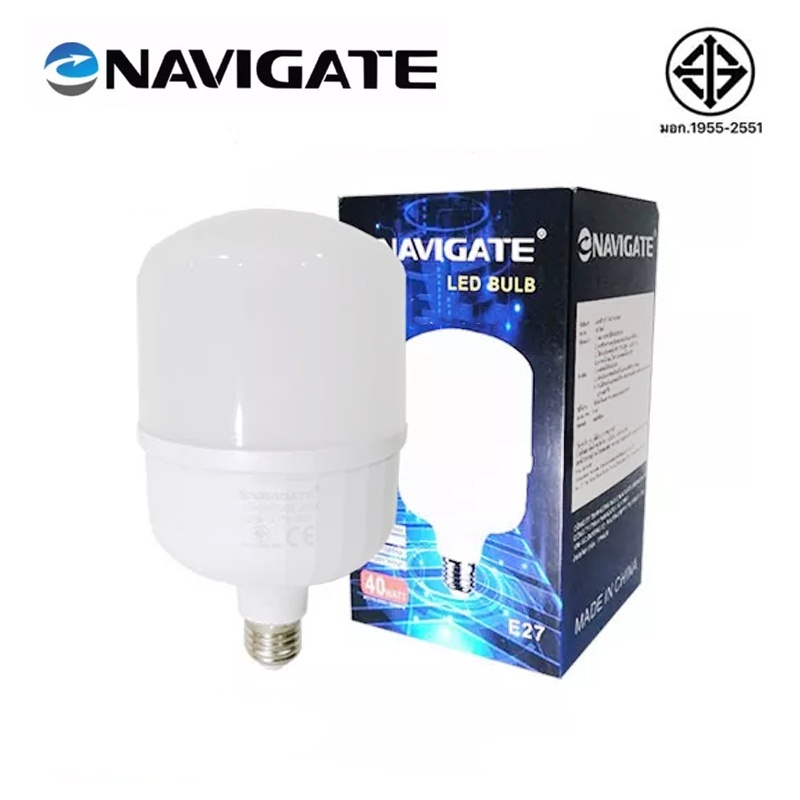 หลอดไฟ Navigate LED หลอดไฟใหญ่ ไฟกลม หลอด LED DayLight ไฟตลาดนัด สว่าง ...