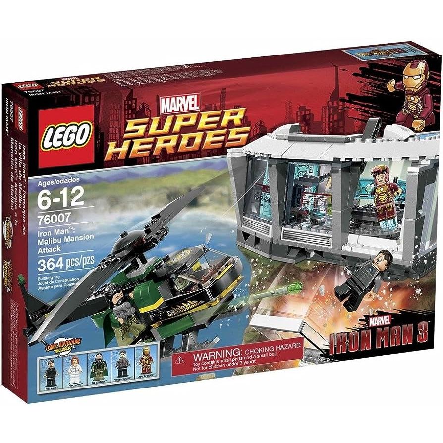 LEGO 76007 Iron Man - Malibu Mansion Attack {สินค้ามือ2 ของครบ มีกล่อง ...