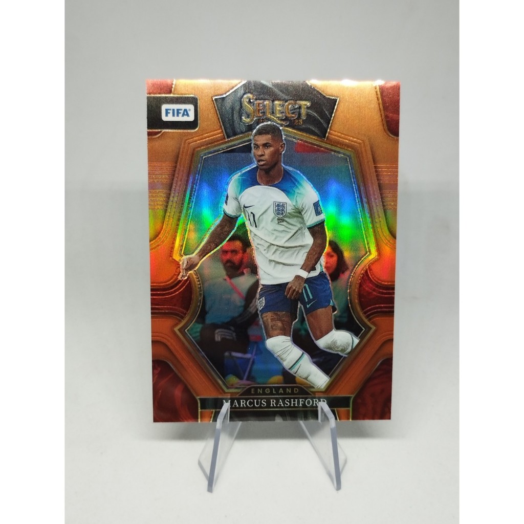 Panini Select FIFA Orange Mezzanine Marcus Rashford 47/60 England 2022 ...