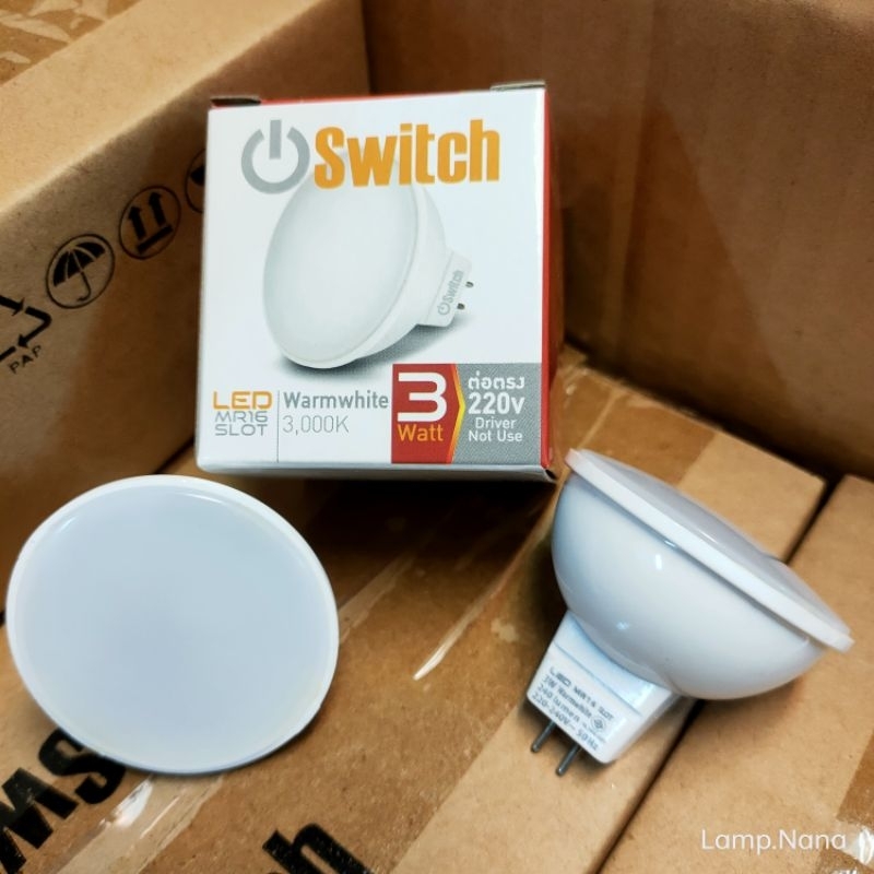 LED MR16 220-240V 3W DL/WW 240LM GU5.3 SWITCH | Shopee Thailand