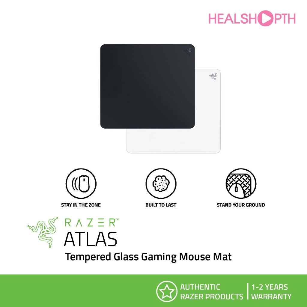 แผ่นรองเม้าส์ Razer Atlas Tempered Glass Gaming Mouse Mat ประกันต่าง ...